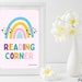 Reading Corner Sign, Reading Nook Print, Boho Rainbow Classroom Decor ...