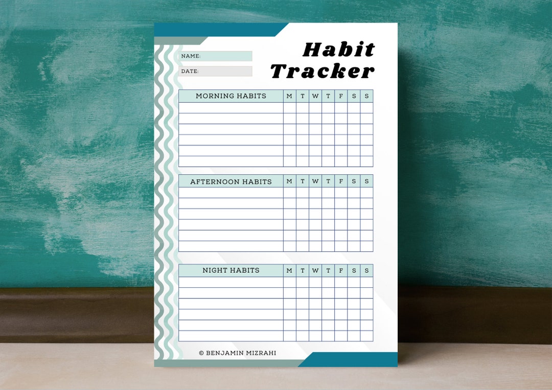 Habit Tracker | Daily, Weekly, Monthly Goal Setting | Productivity ...