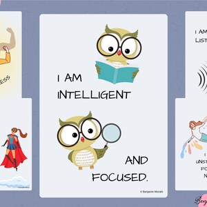 Positive Affirmation Cards, Printable Quotes, Editable Canva Template ...