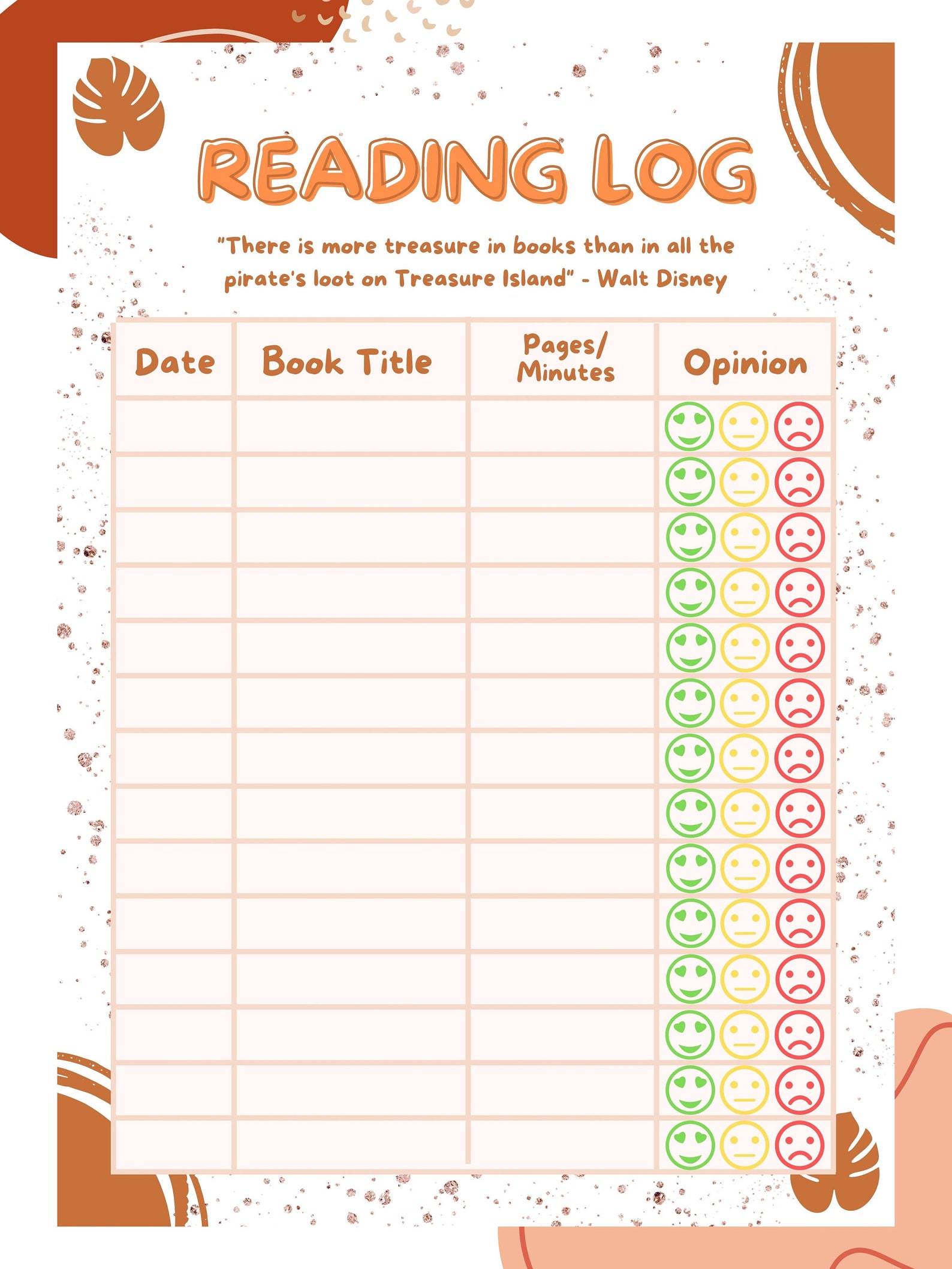 Kids Reading Log, Sloths, Summer Reading (printable) - Etsy