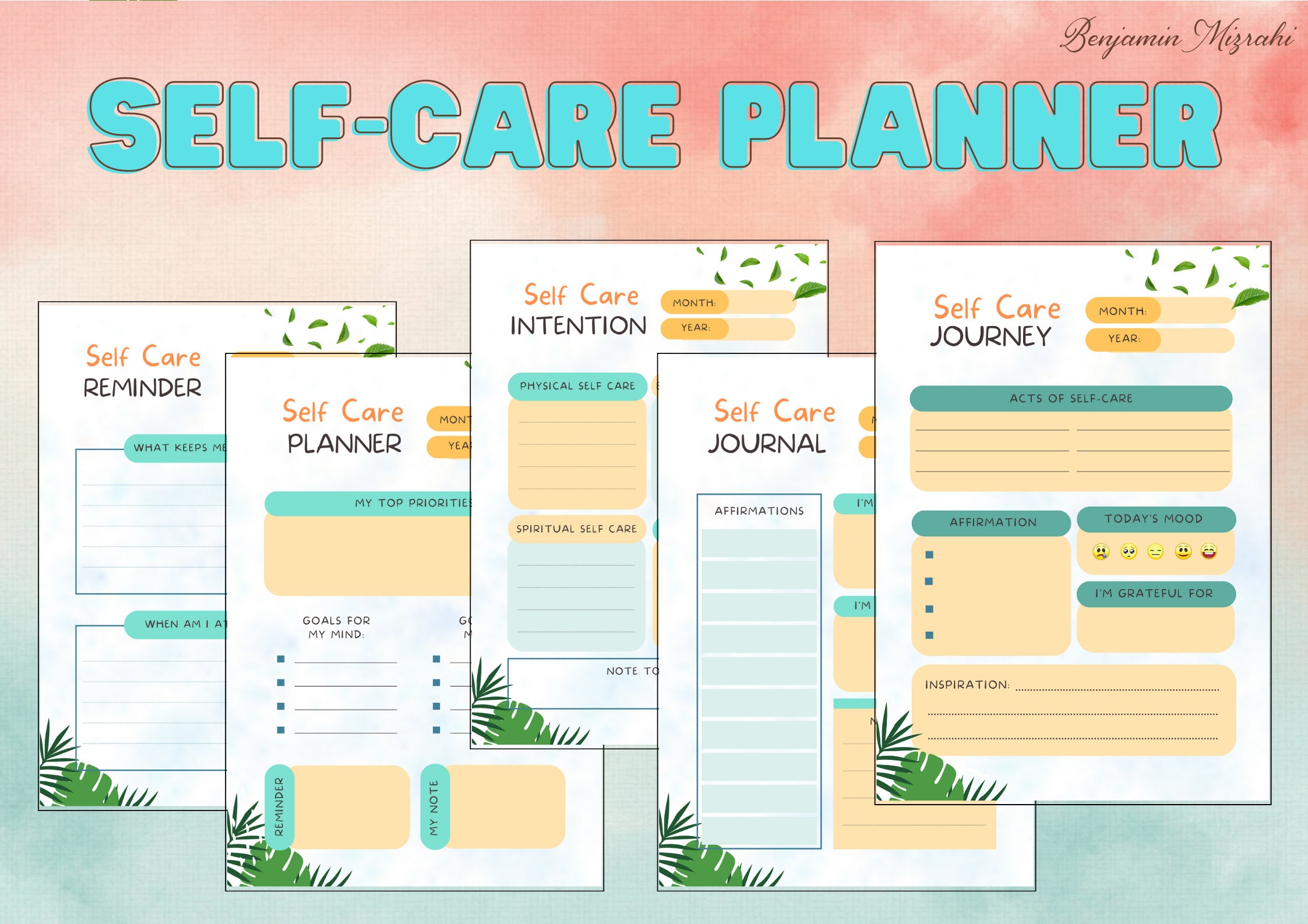 Self Care Journey Planner Printable | Self Care Journal | Self Care ...