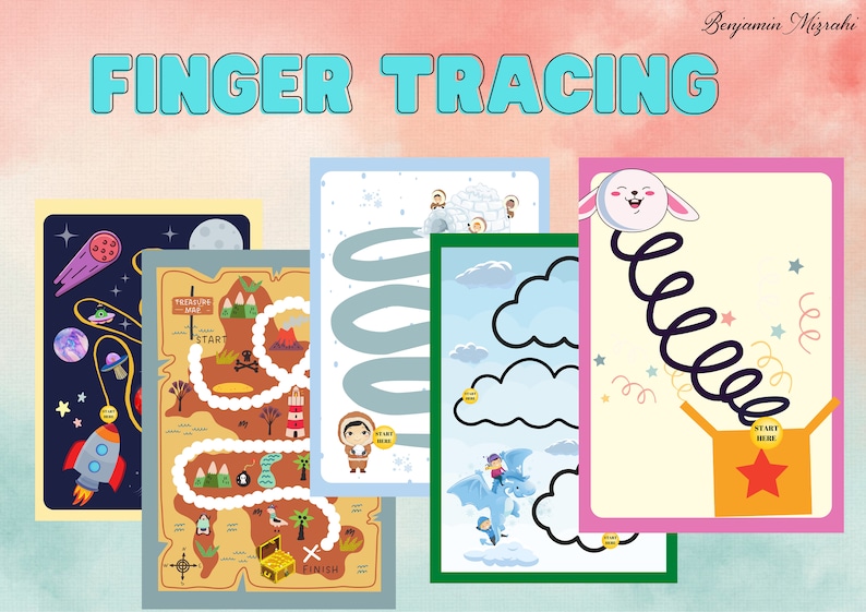 Finger Tracing Calming Printable Cards, Mindfulness, Calm Down Corner ...