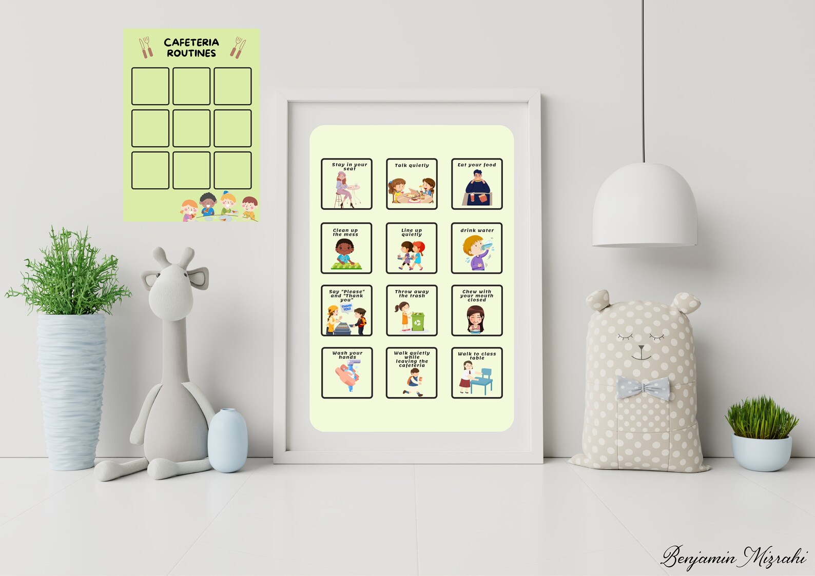 Cafeteria Routine Cards | Visual Schedule, Chore Chart (digital ...