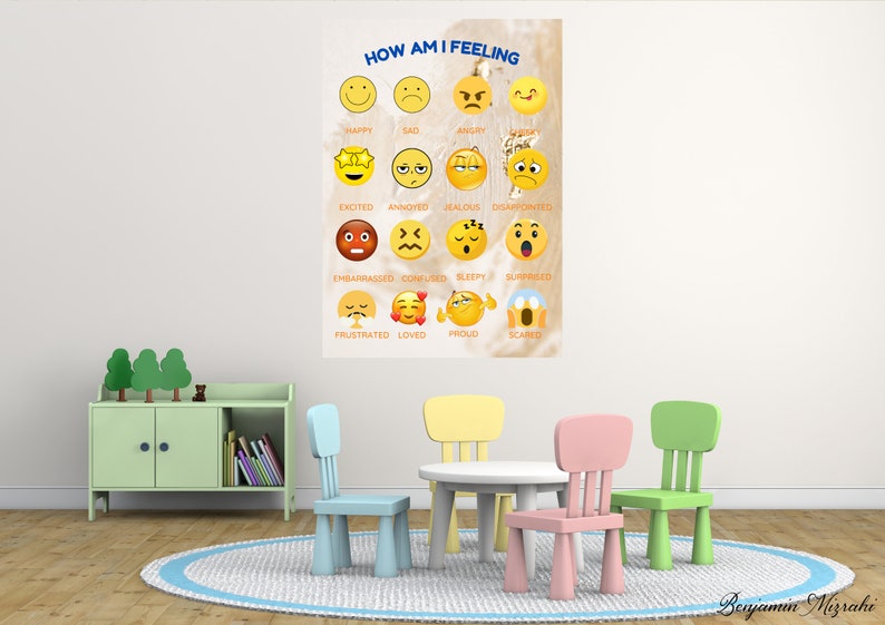 How Am I Feeling Emotions Poster Feelings and Emotions Print for Kids ...