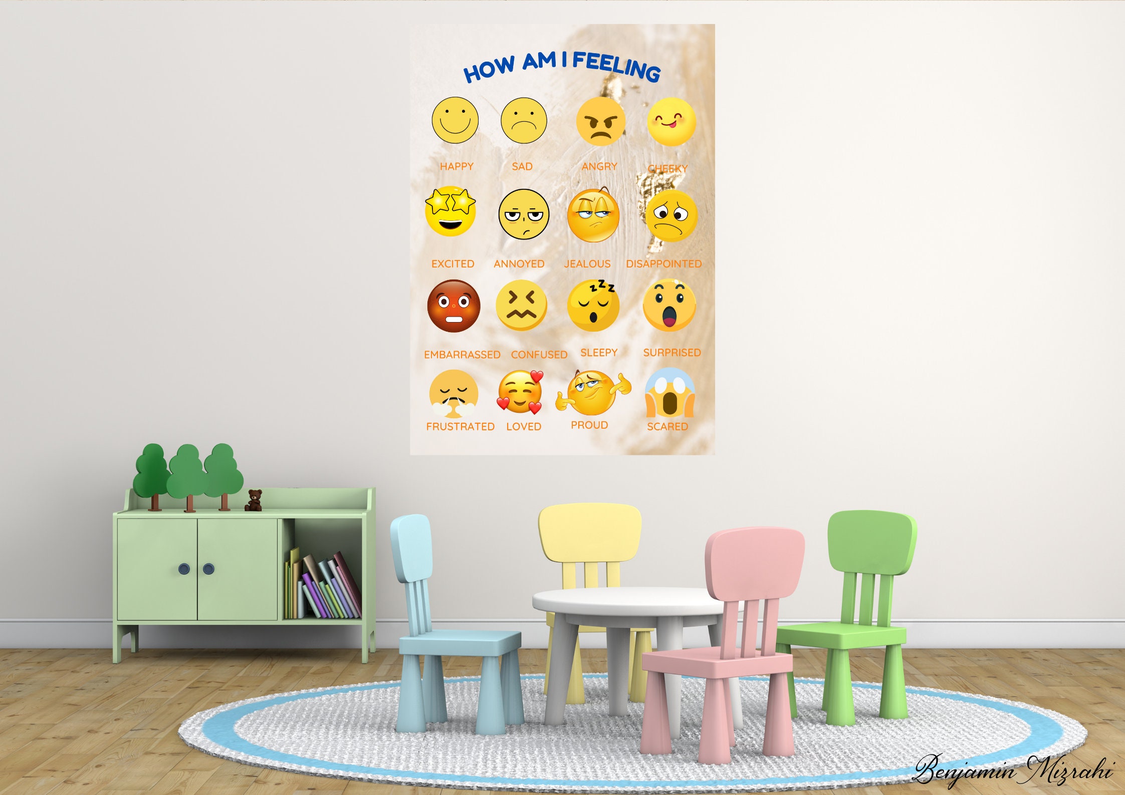How Am I Feeling Emotions Poster Feelings and Emotions Print for Kids ...