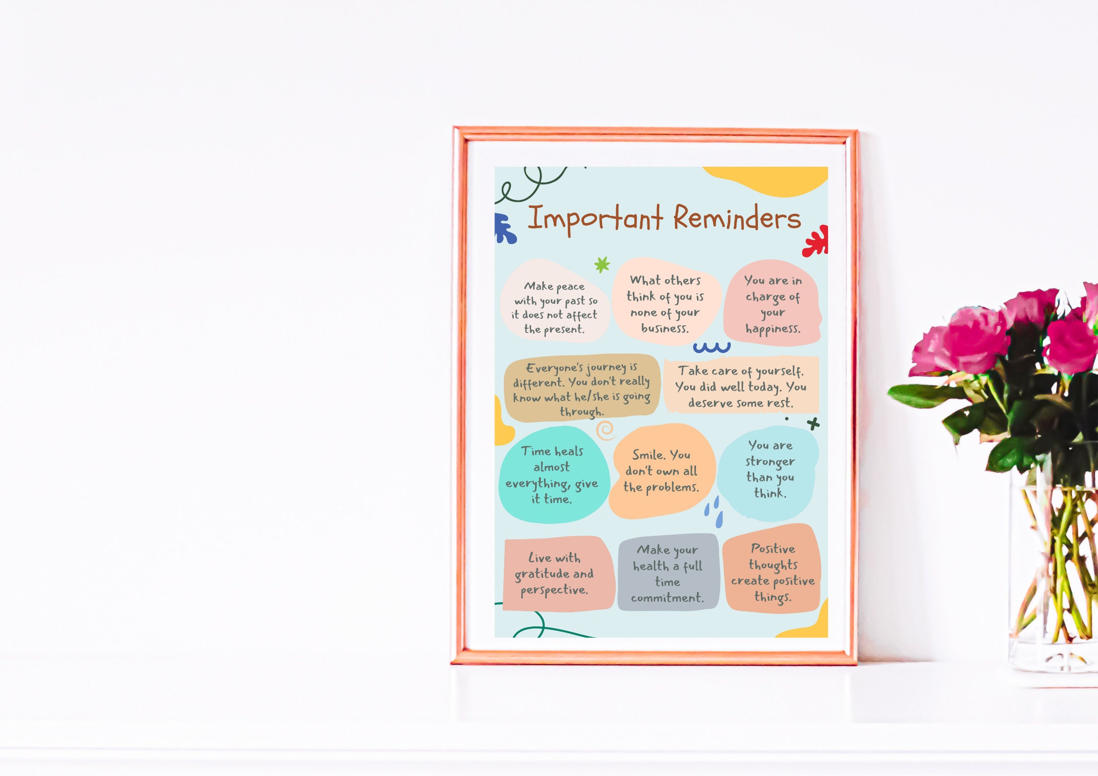 Important Reminders | Positive Affirmation Poster, Daily Affirmations ...