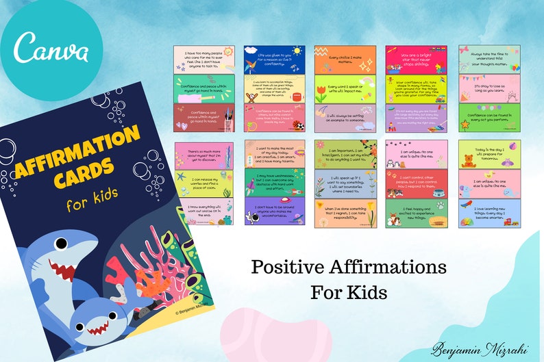 Positive Affirmation Cards for Positive Thoughts, Printable Notes With ...