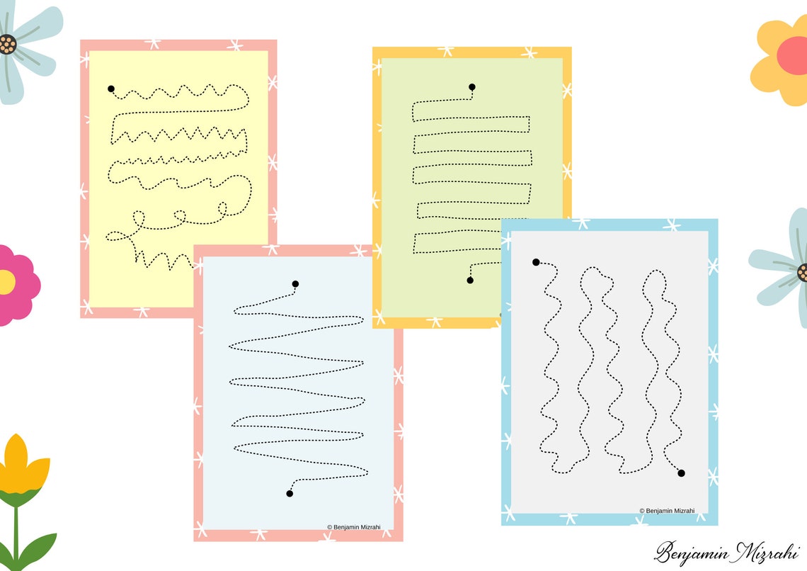 Mindfulness Finger Tracing Calming Printable Cards Calm Down Corner ...