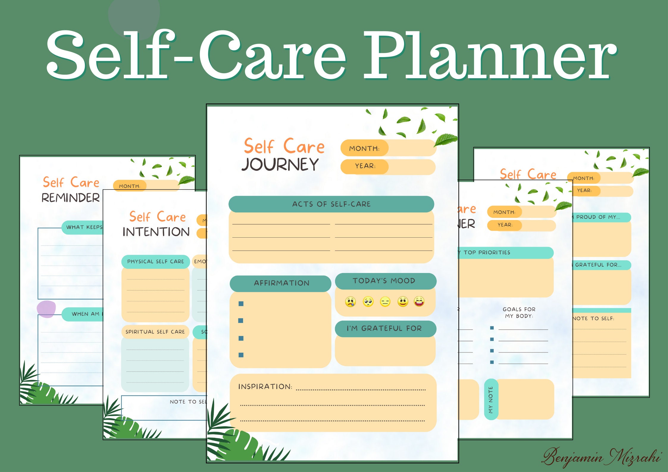Self Care Journey Planner Printable | Self Care Journal | Self Care ...