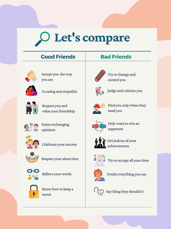 Good And Bad Friendships