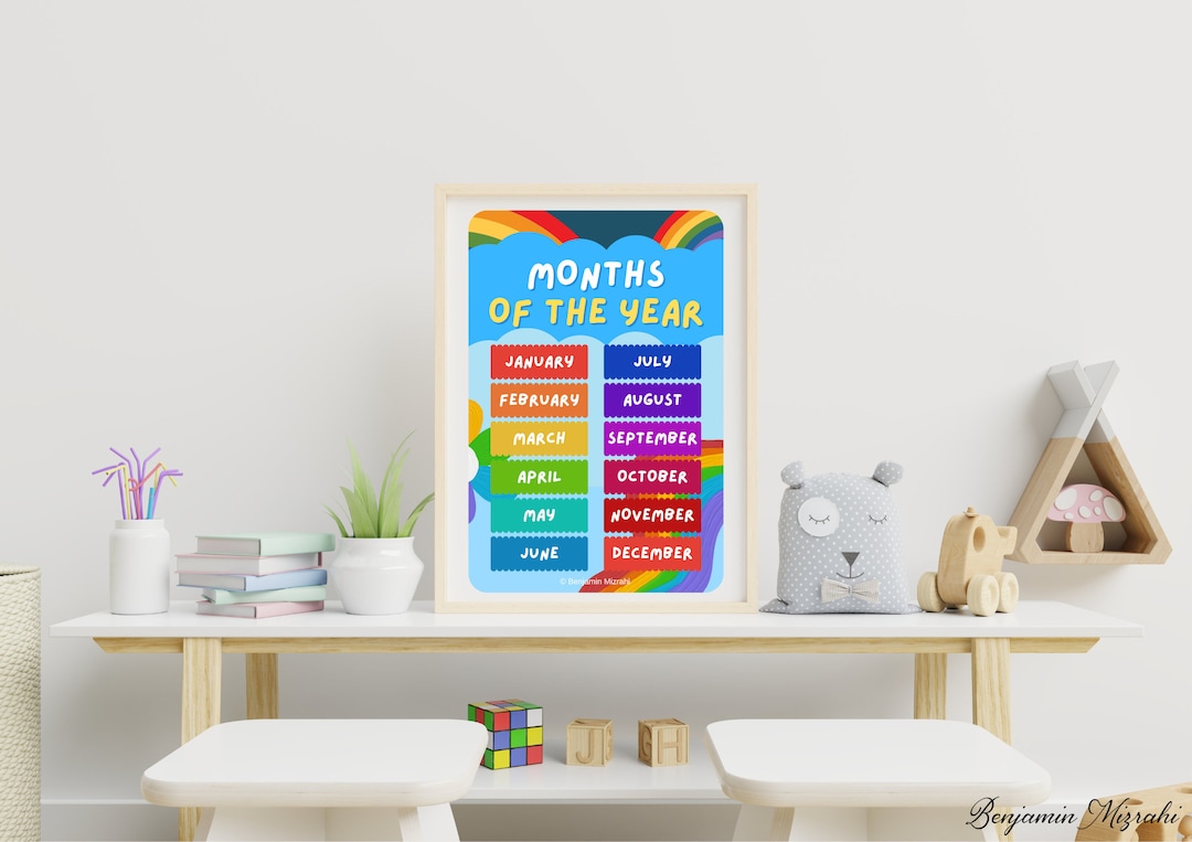 Months of the Year | January to December Classroom Printable | Kids ...