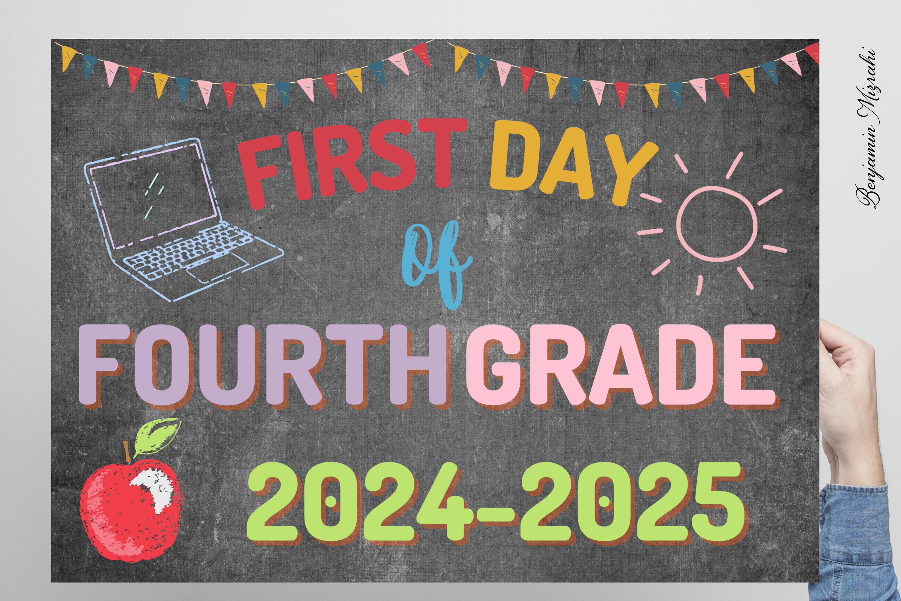 Editable First or Last Day of School Sign - Any Grade Sign for Boy or ...