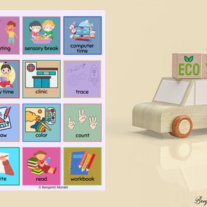 Behavior Chore Chart Cards for Kids | Editable Kids Daily Routine Cards ...