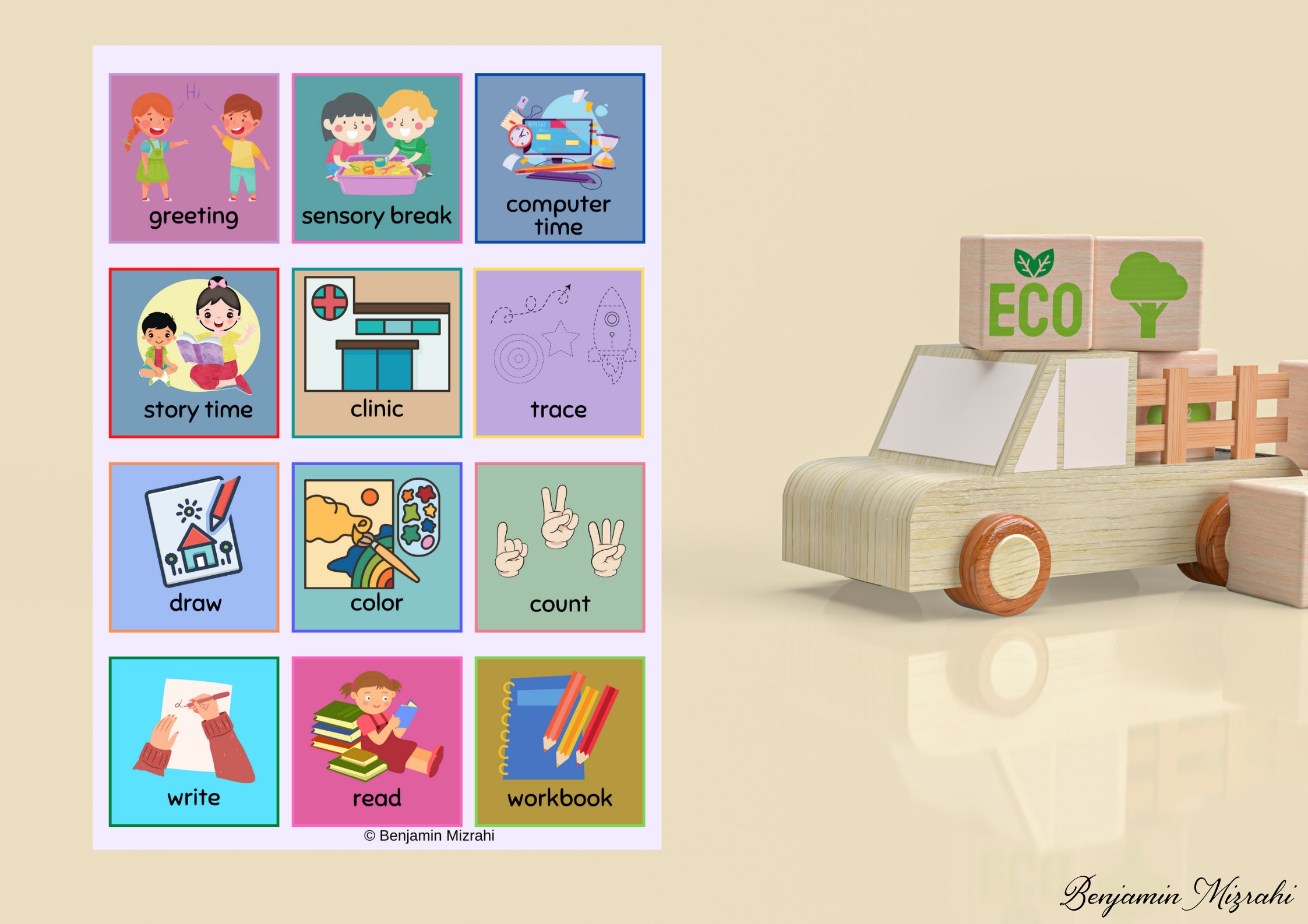 Behavior Chore Chart Cards for Kids | Editable Kids Daily Routine Cards ...