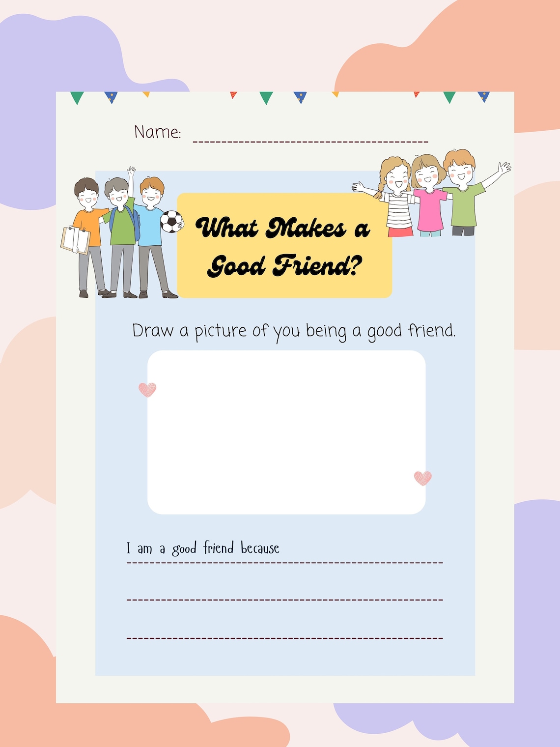 Good Vs Bad Friends Poster – Social Skills, Emotional Learning ...
