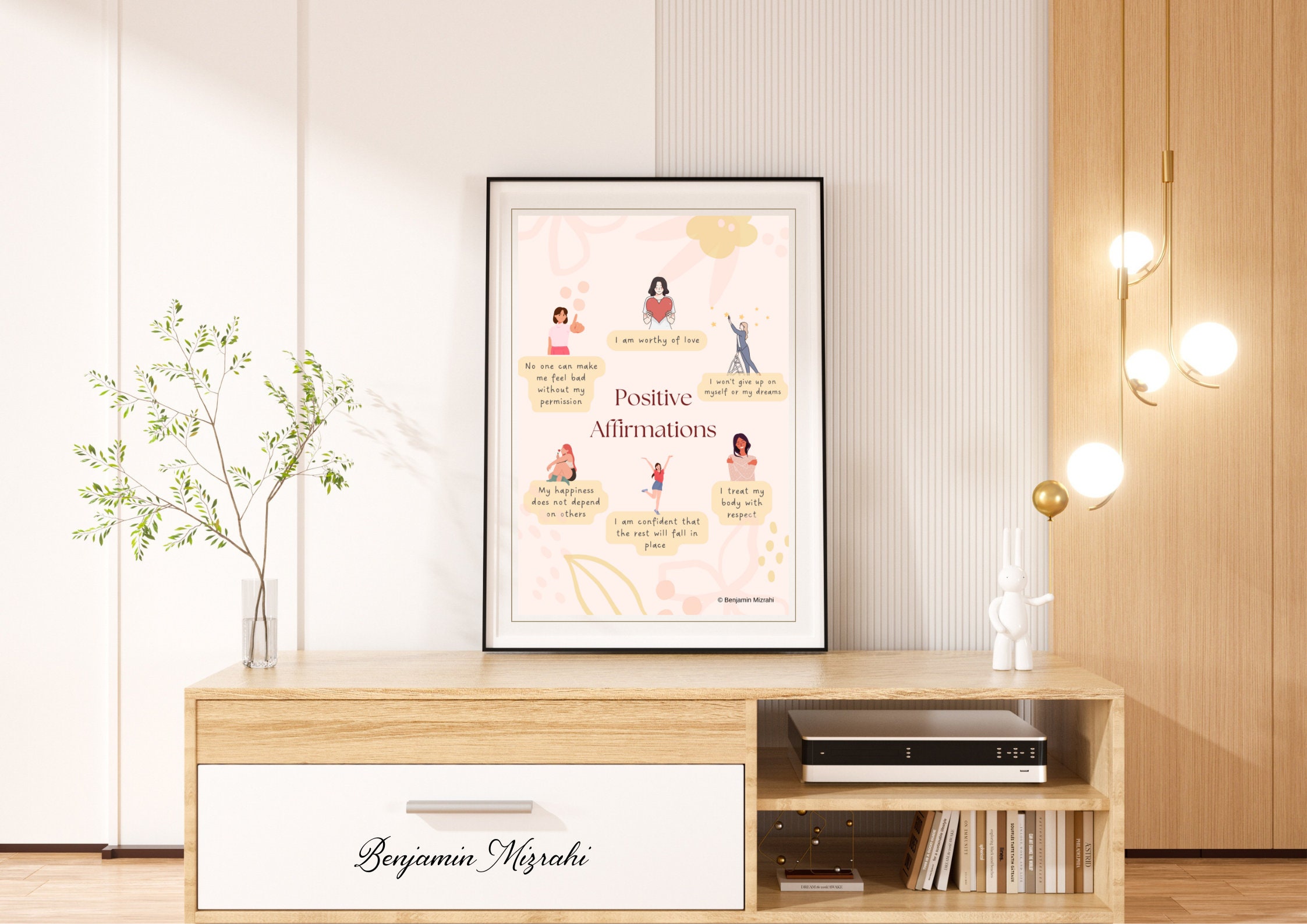 Positive Affirmations Poster | Self-talk Therapy Poster | Inner Voice ...