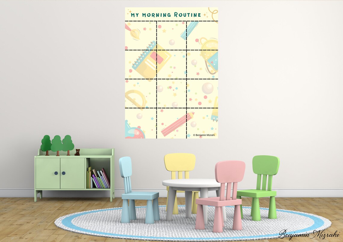 Kids Daily Routine Cards I Visual Schedule Cards Toddler Preschooi ...