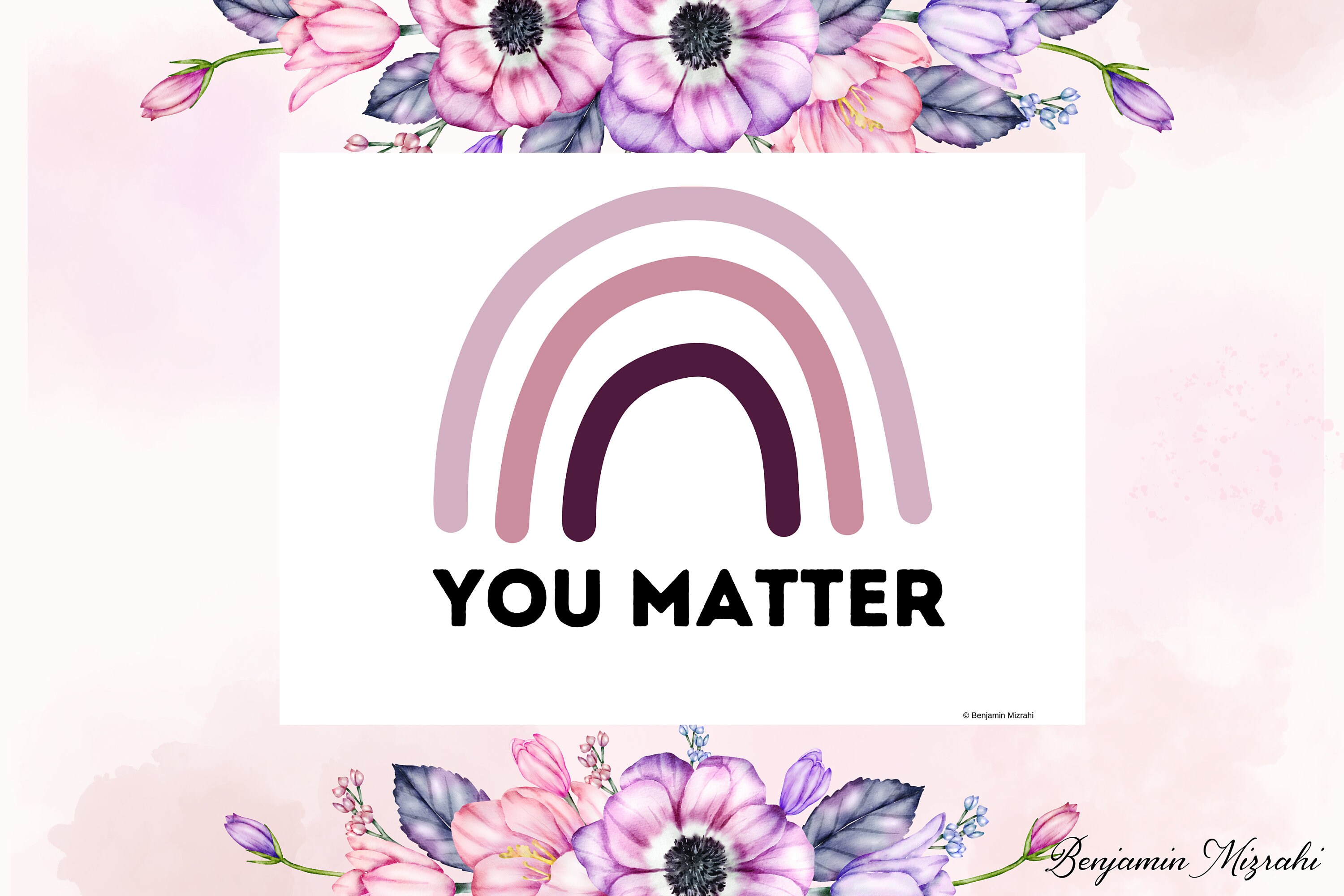You Matter Poster - Inspirational Home Decor You Matter - Growth ...