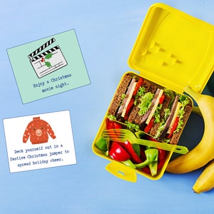 Christmas Lunch Box Jokes, Lunch Box Notes, Printable Christmas Cracker ...
