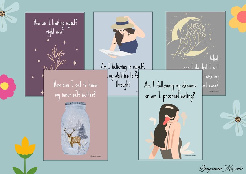 Positive Affirmation Cards, Printable Quotes, Editable Canva Template ...