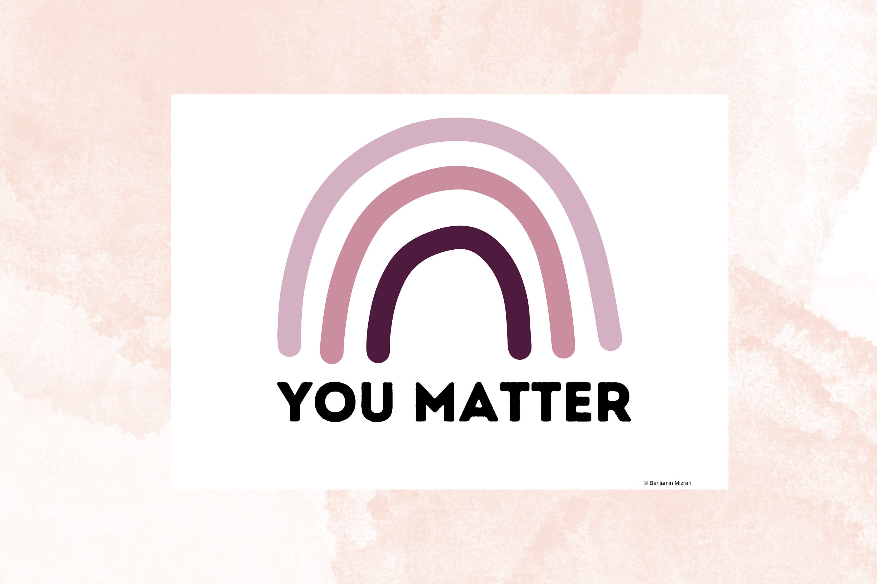You Matter Poster - Inspirational Home Decor You Matter - Growth ...