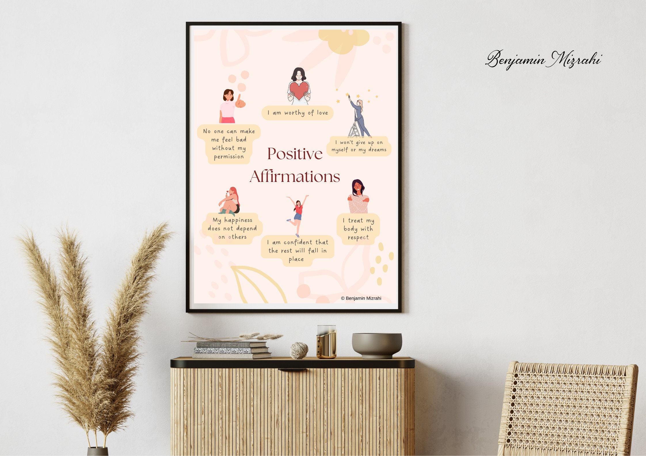 Positive Affirmations Poster | Self-talk Therapy Poster | Inner Voice ...