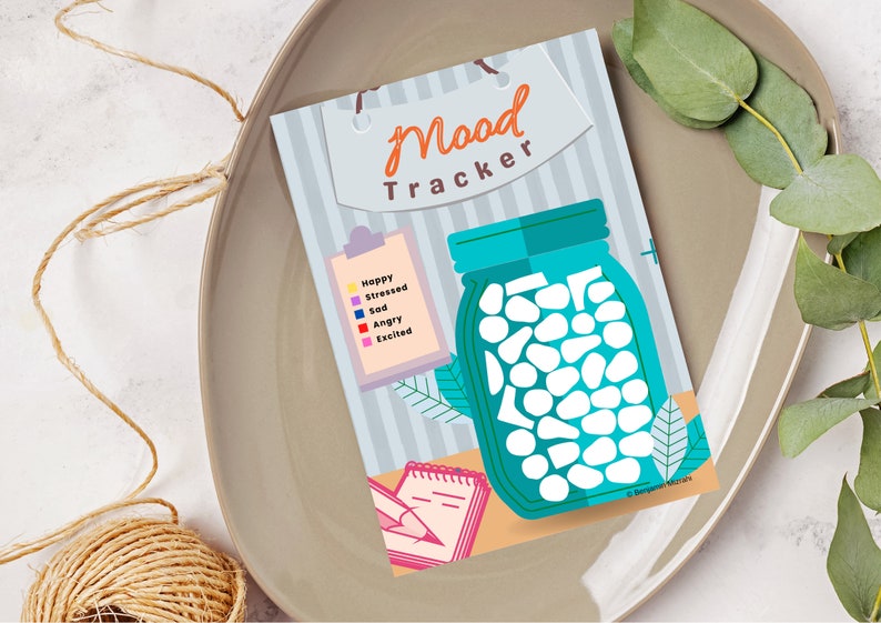 Printable Mood Tracker Chart Template, Daily Mood Tracker Pages for ...