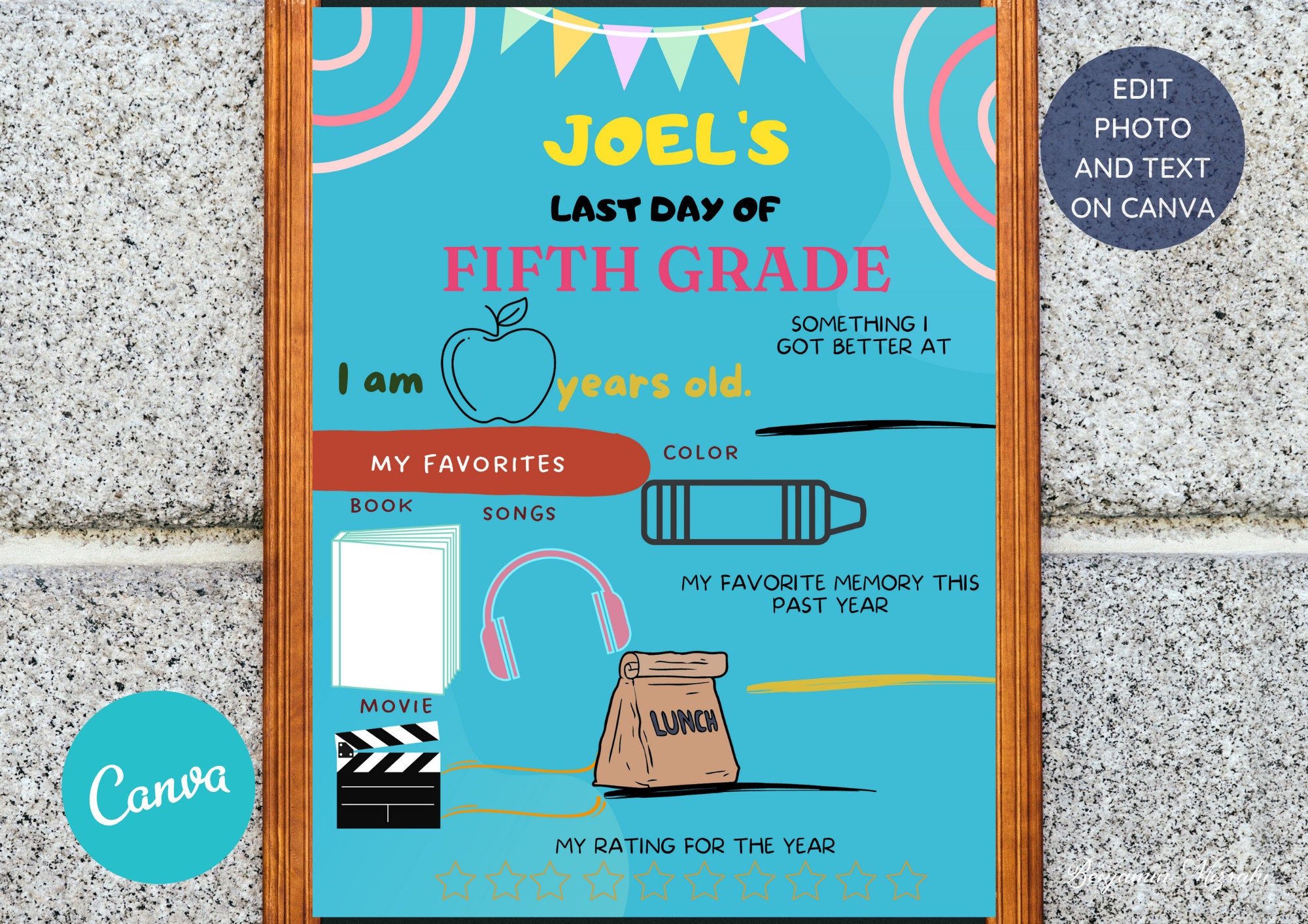 First Day of School Sign Editable Template, Last Day of School ...