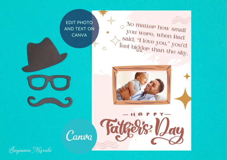 Happy Fathers Day Card, Daddy Scan Photo Card, Daddy to Be Card, Gift ...