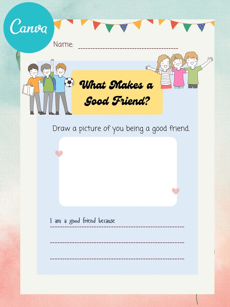 Good Vs Bad Friends Poster – Social Skills, Emotional Learning ...