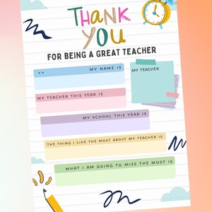 Teacher Appreciation Week Printable Thank You Digital Coloring Page ...