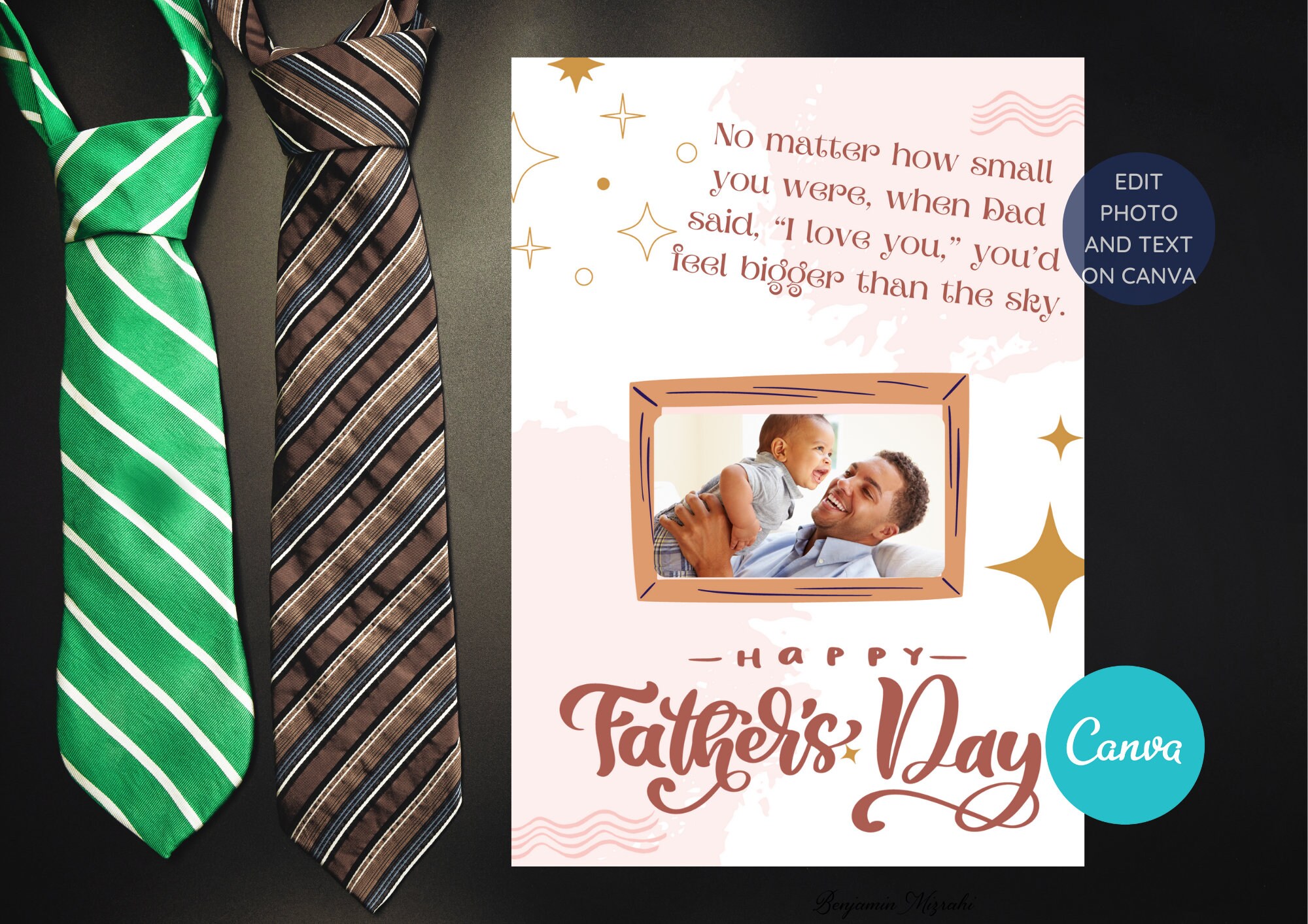 Happy Fathers Day Card, Daddy Scan Photo Card, Daddy to Be Card, Gift ...