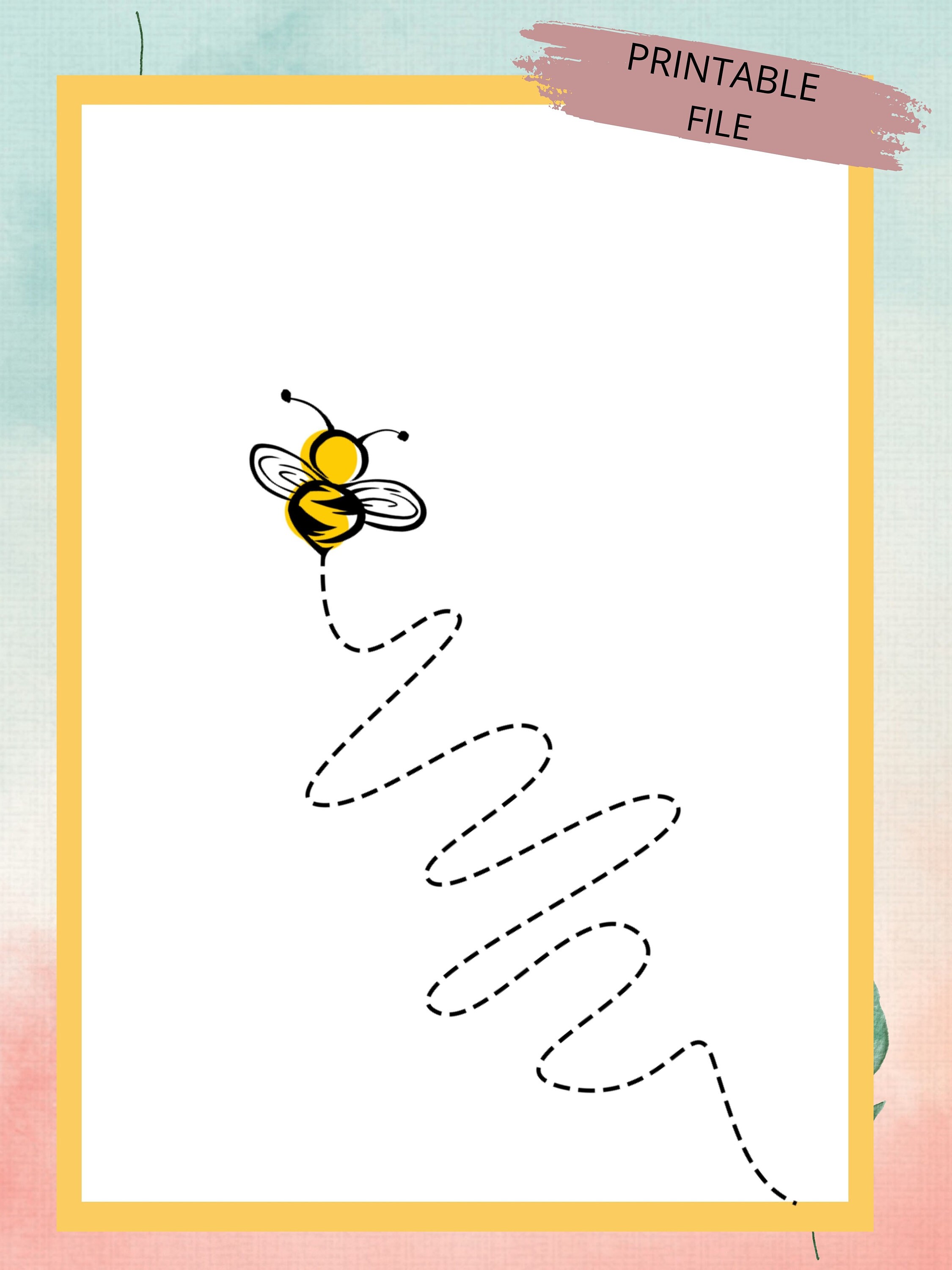 Finger BEE Tracing Calming Cards, Printable Mindfulness Flash Cards ...