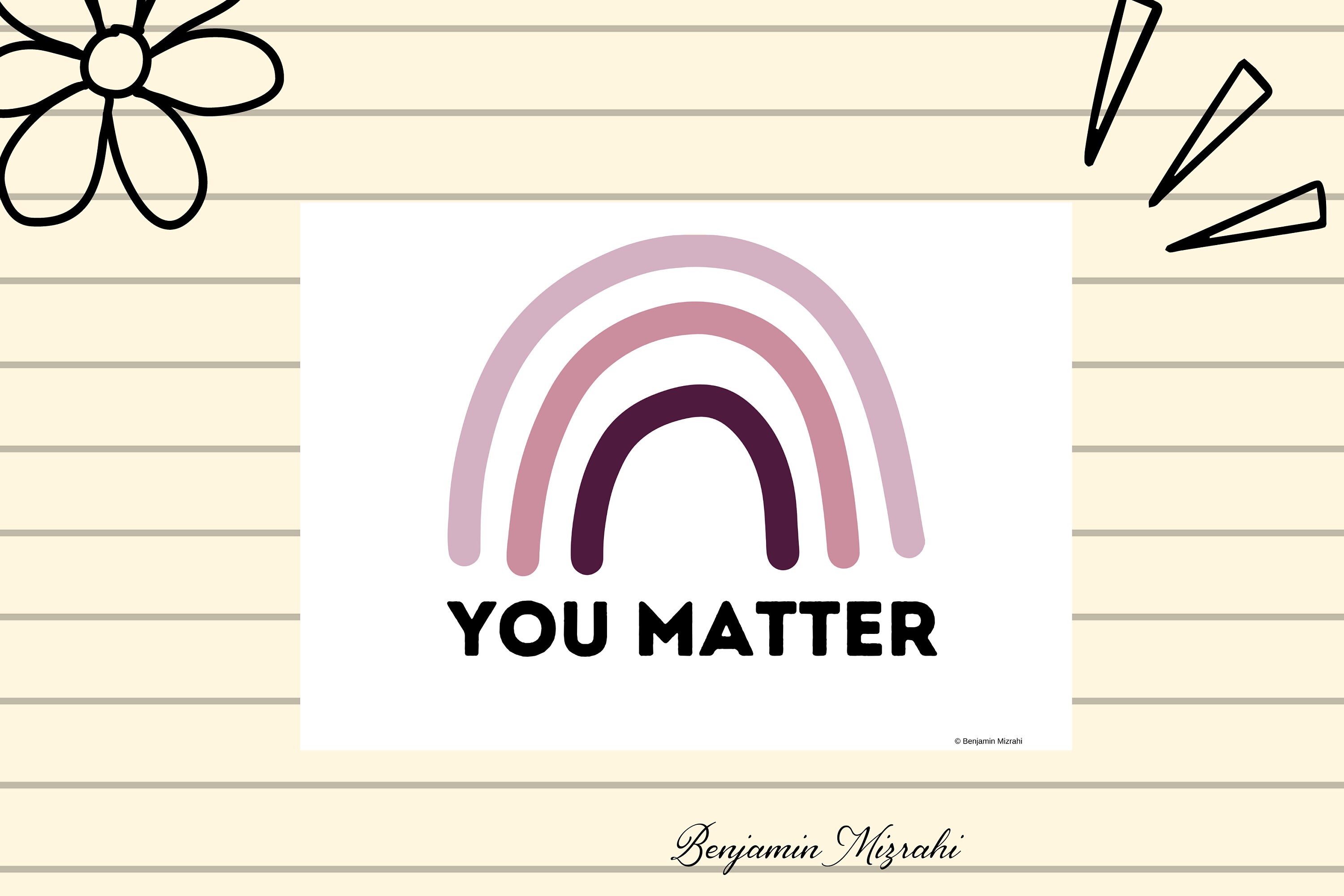 You Matter Poster - Inspirational Home Decor You Matter - Growth ...