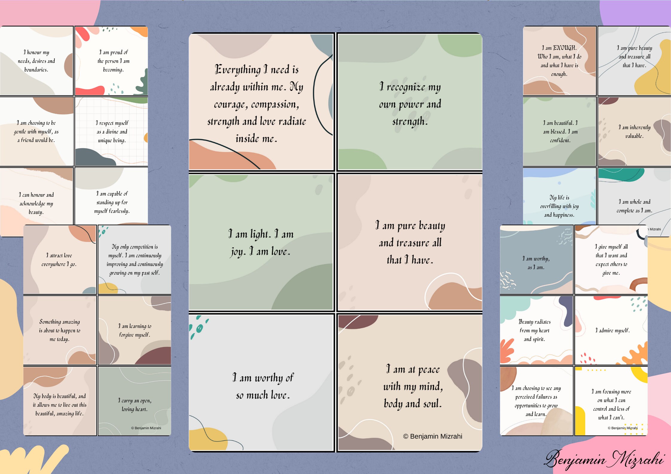 Printable Affirmation Cards for Positive Mindset, Manifesting Cards ...