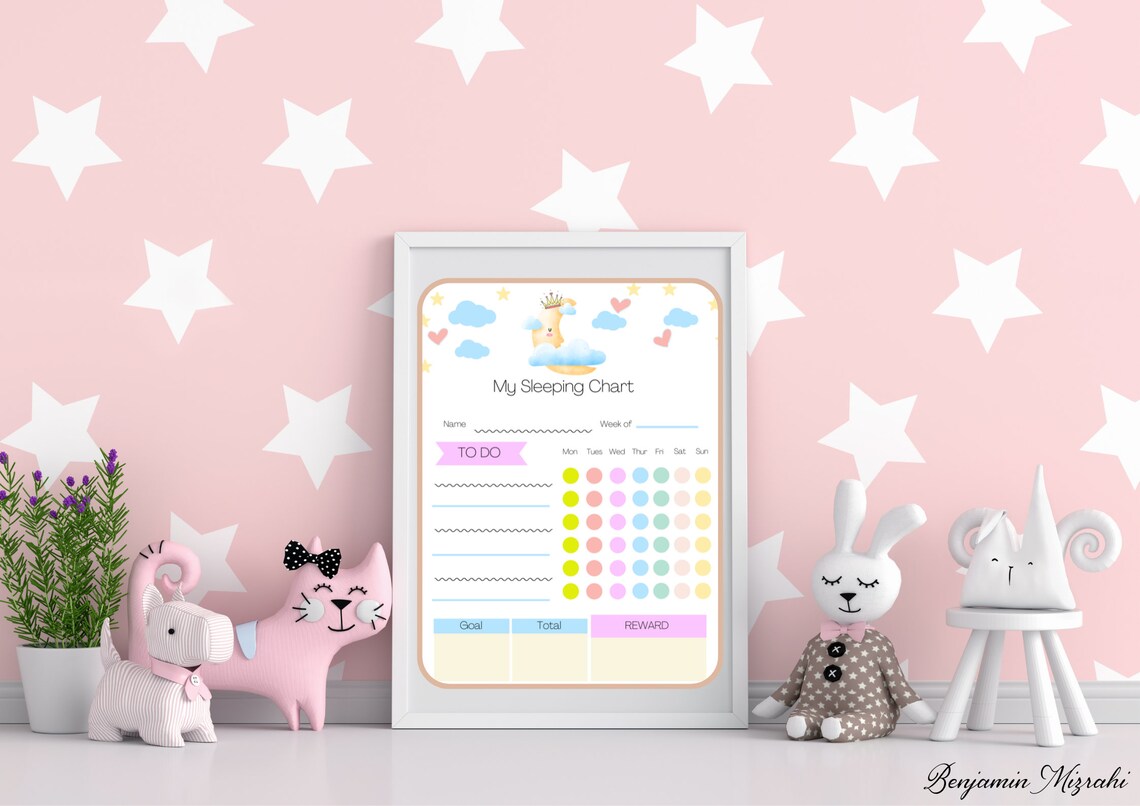 Sleeping Chart for Kids Toddlers and Preschoolers Kids - Etsy