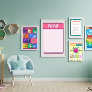Restroom Routine Cards | Visual Schedule, Chore Chart (digital Download ...