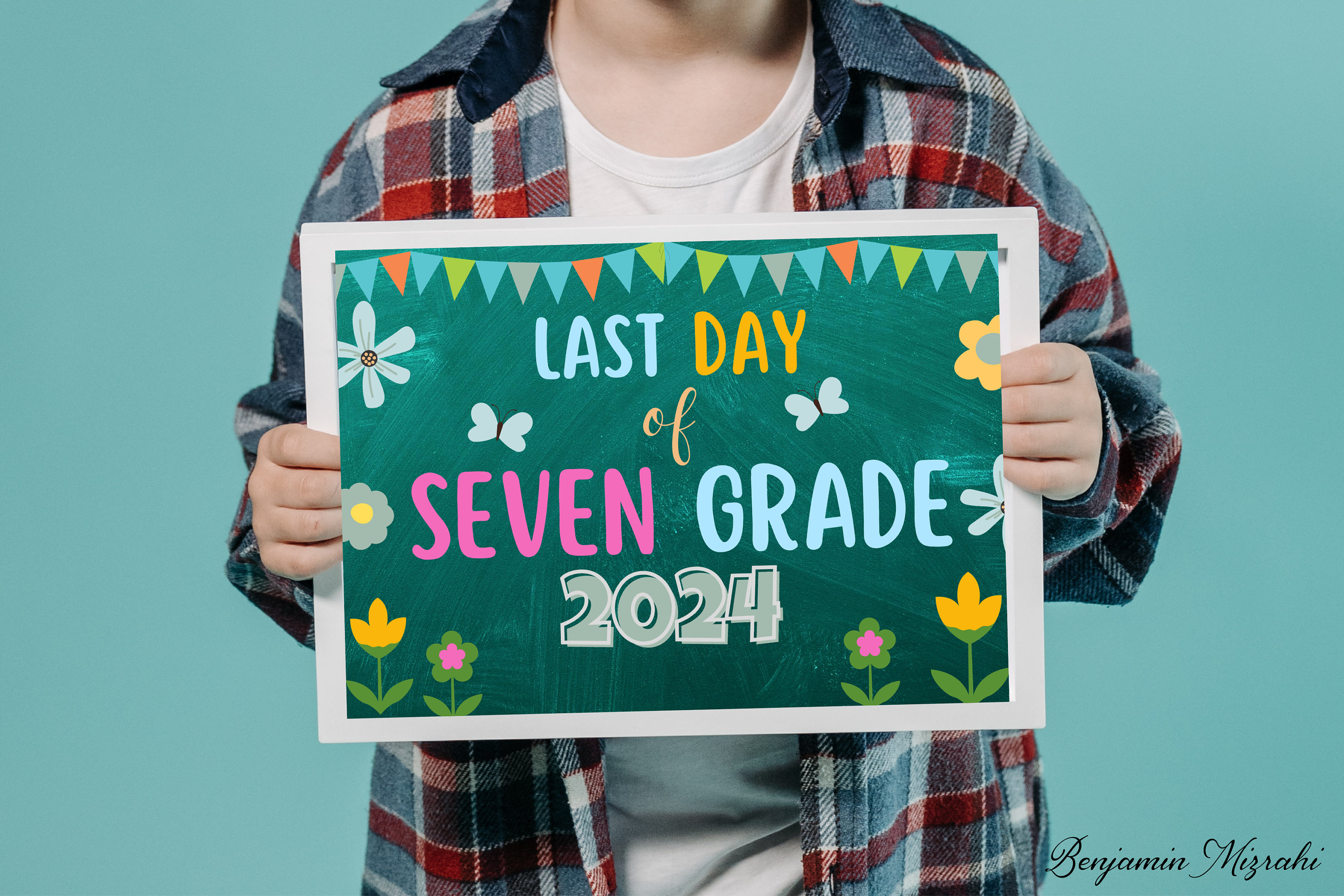 Editable Last Day of School Chalkboard Photo Prop (digital Download) - Etsy