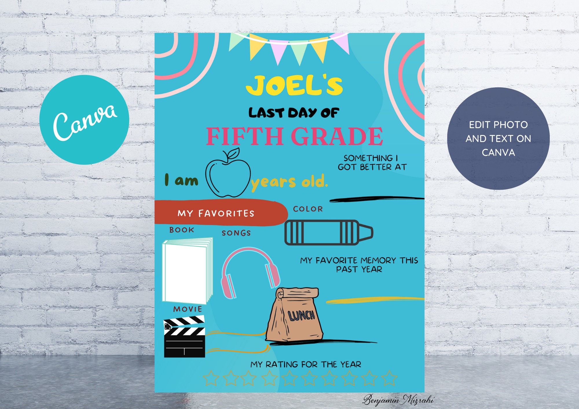 First Day of School Sign Editable Template, Last Day of School ...
