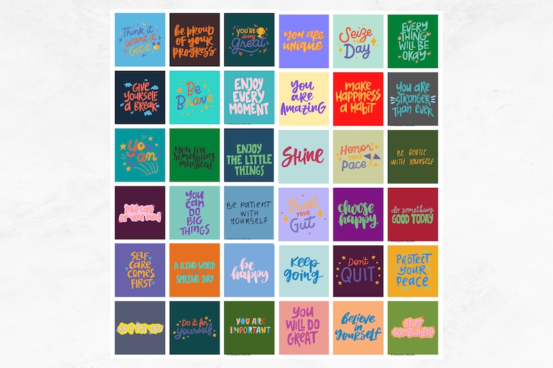 Positive Mindset Cards - Positive Affirmation Cards, Motivational Cards ...