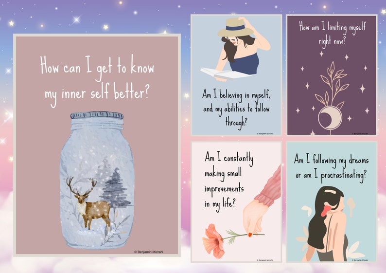 Positive Affirmation Cards, Printable Quotes, Editable Canva Template ...