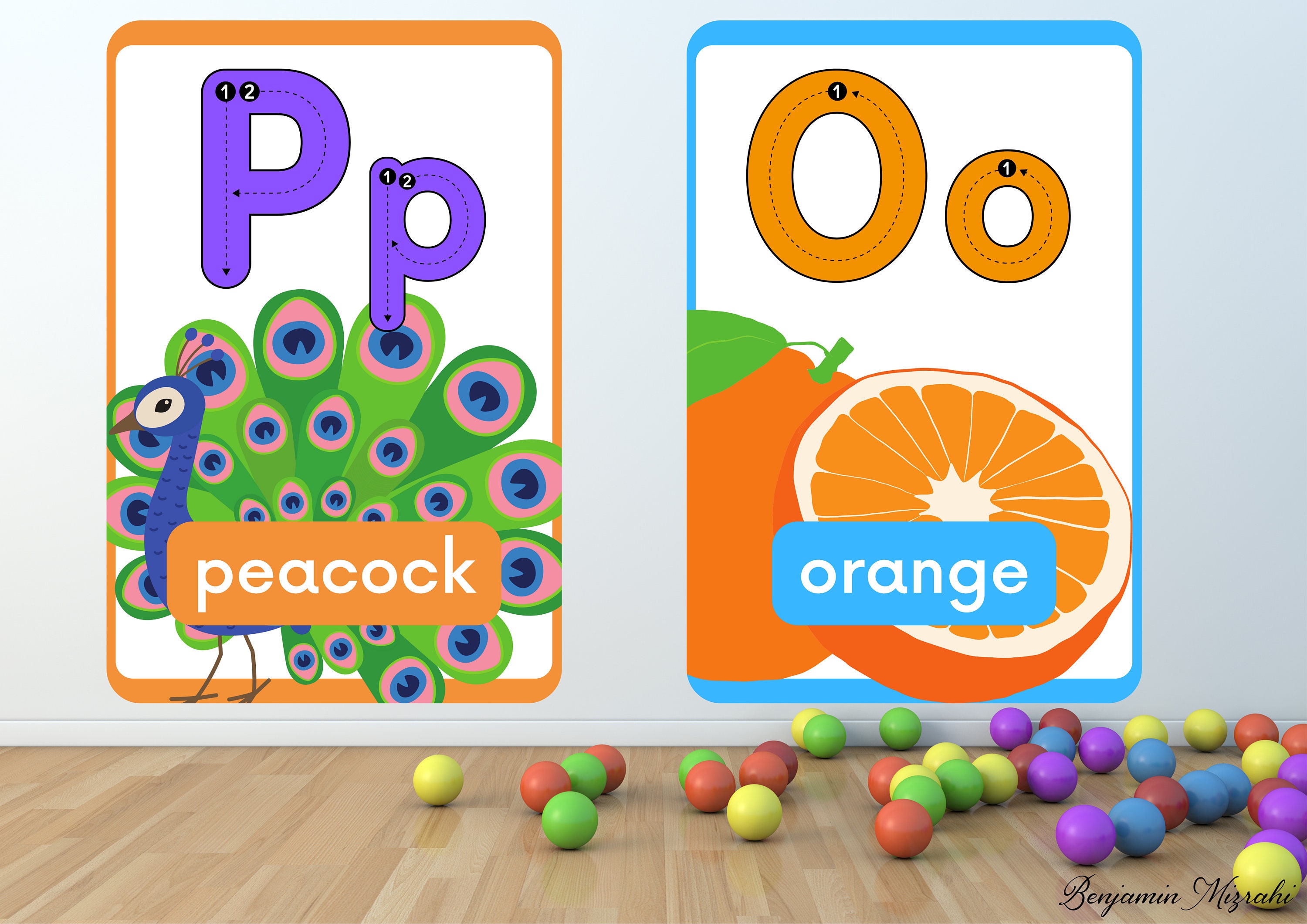 Upper & Lowercase Alphabet Tracing Cards, Letters A to Z, 26 Alphabet ...