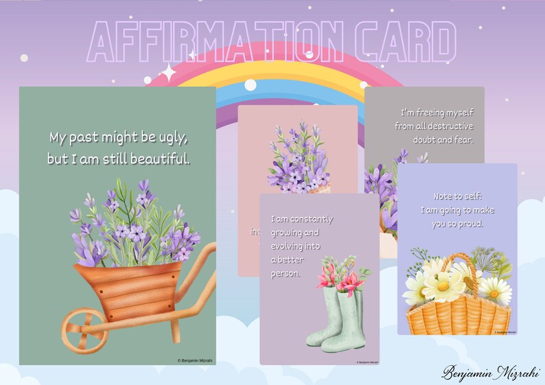 10 Printable Affirmation Cards for Self Love, Self Concept and ...