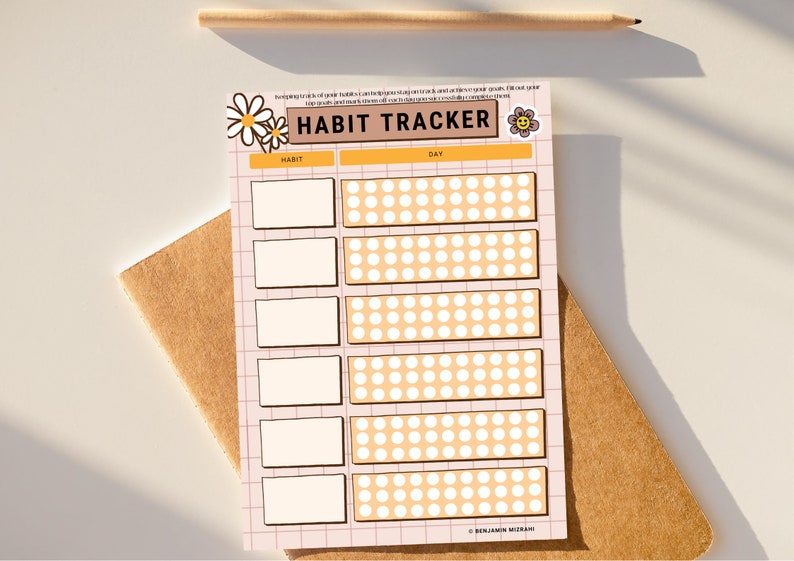 Printable Habit Tracker | Daily Habit Tracker Journal | Goal Planner ...