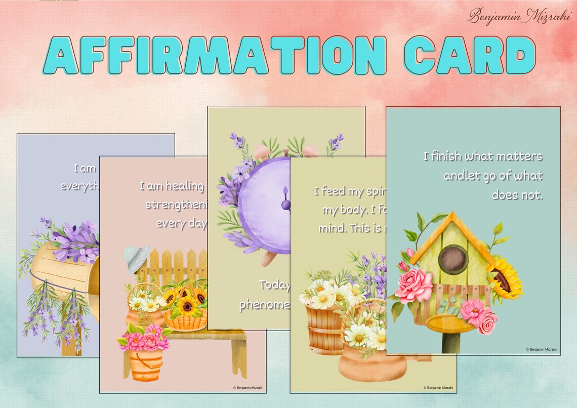 10 Printable Affirmation Cards for Self Love, Self Concept and ...