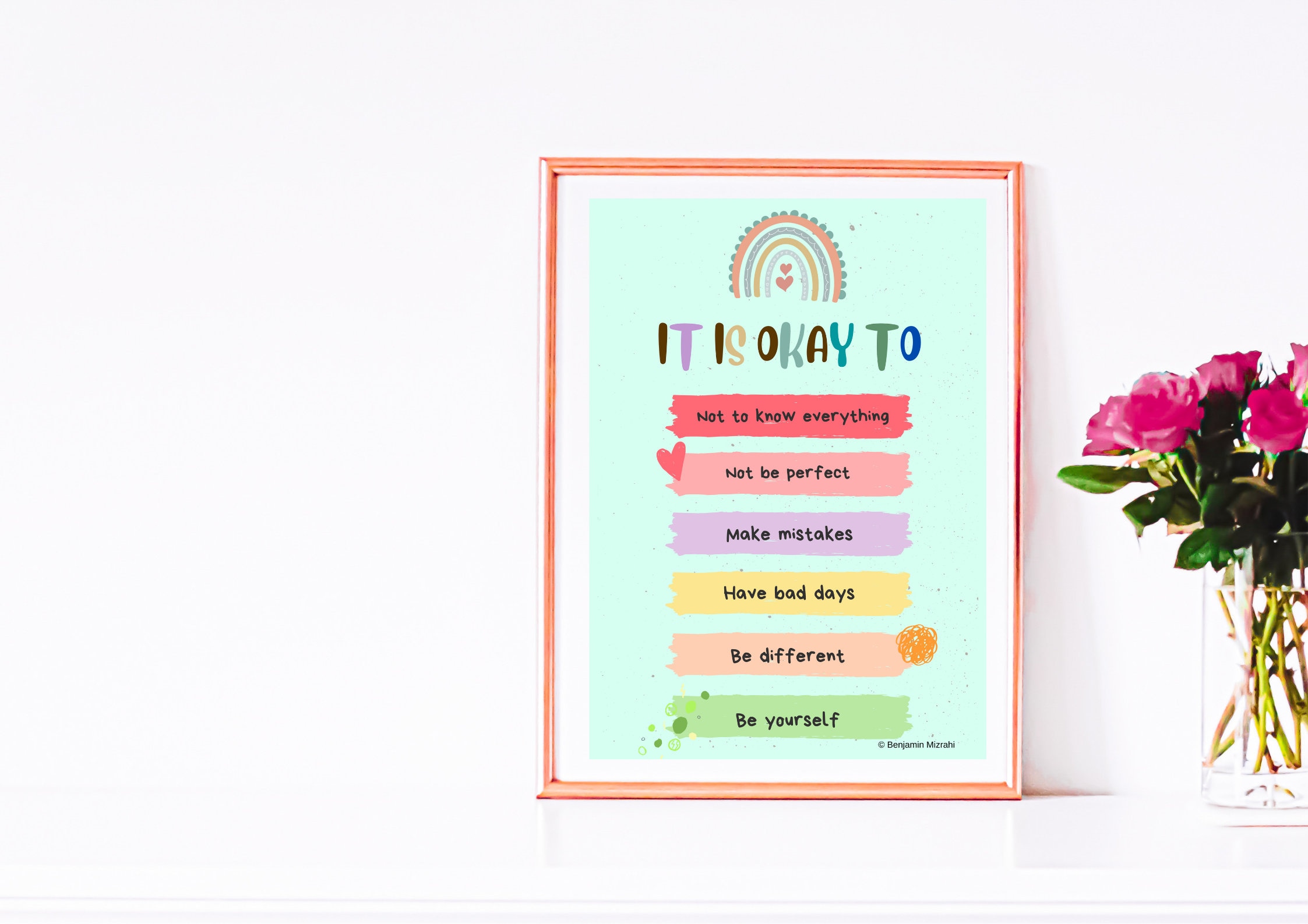 It is Okay to Not Know Everything Not to Be Perfect Motivational Print ...