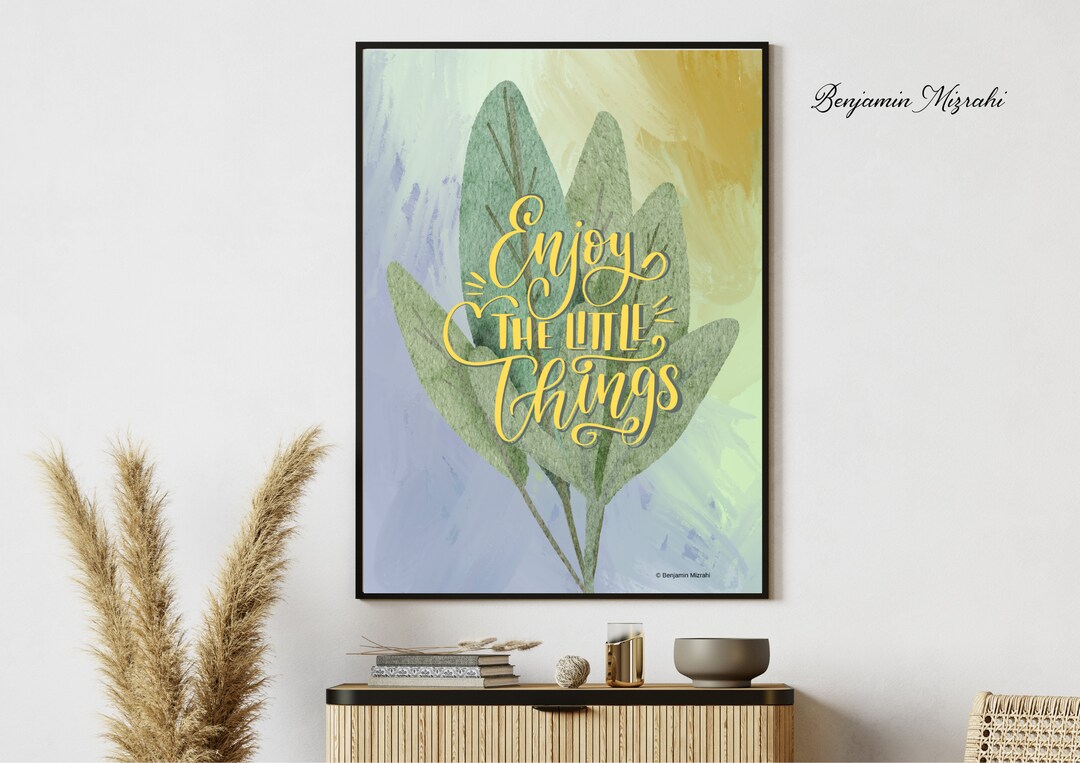 Enjoy the Little Things Wall Art - Printable Inspirational Wall Home ...