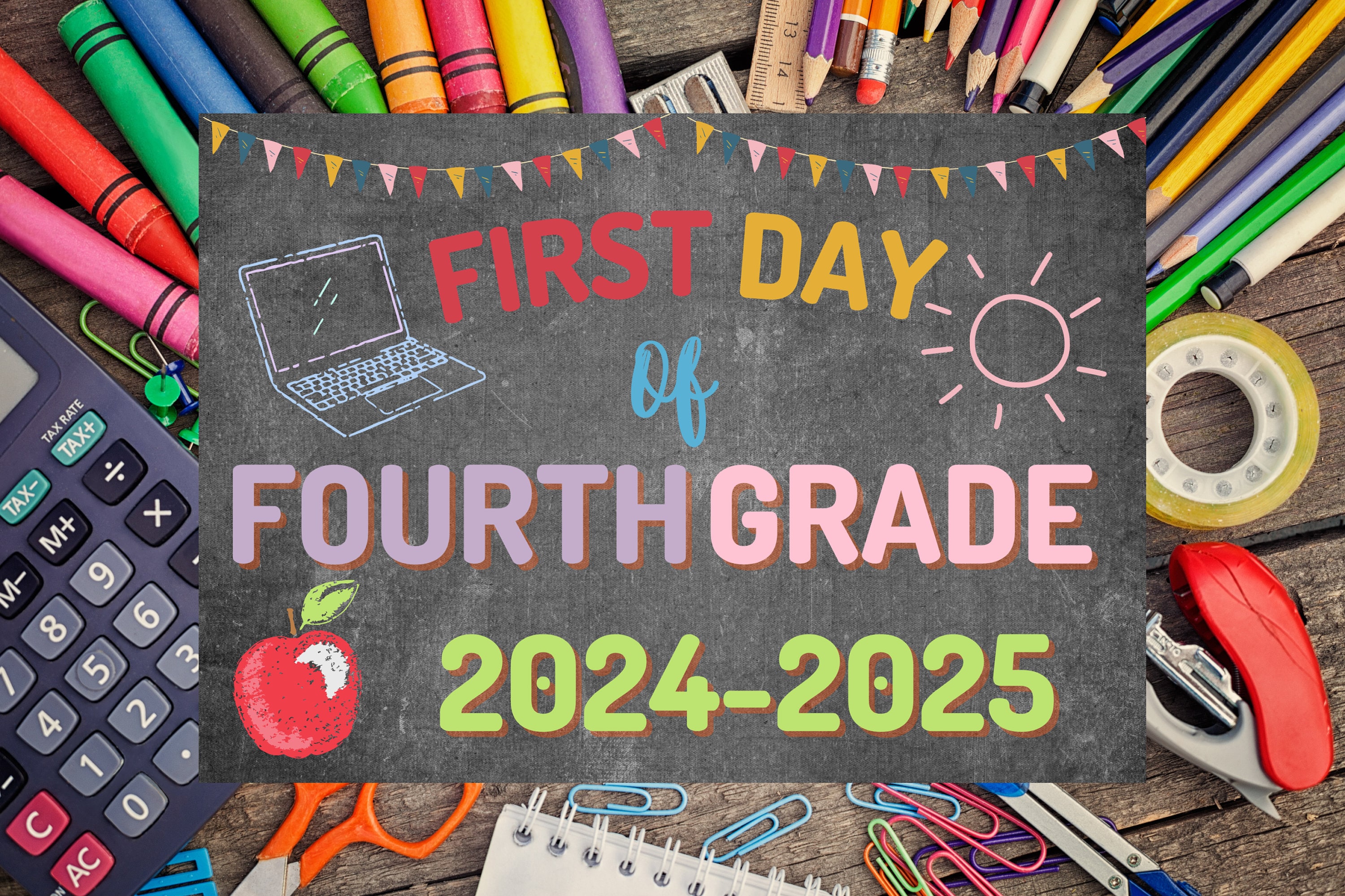 Editable First or Last Day of School Sign - Any Grade Sign for Boy or ...