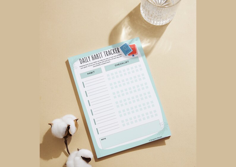 Daily Habit Tracker | Pastel Color | Daily Habit | Printable Goal ...