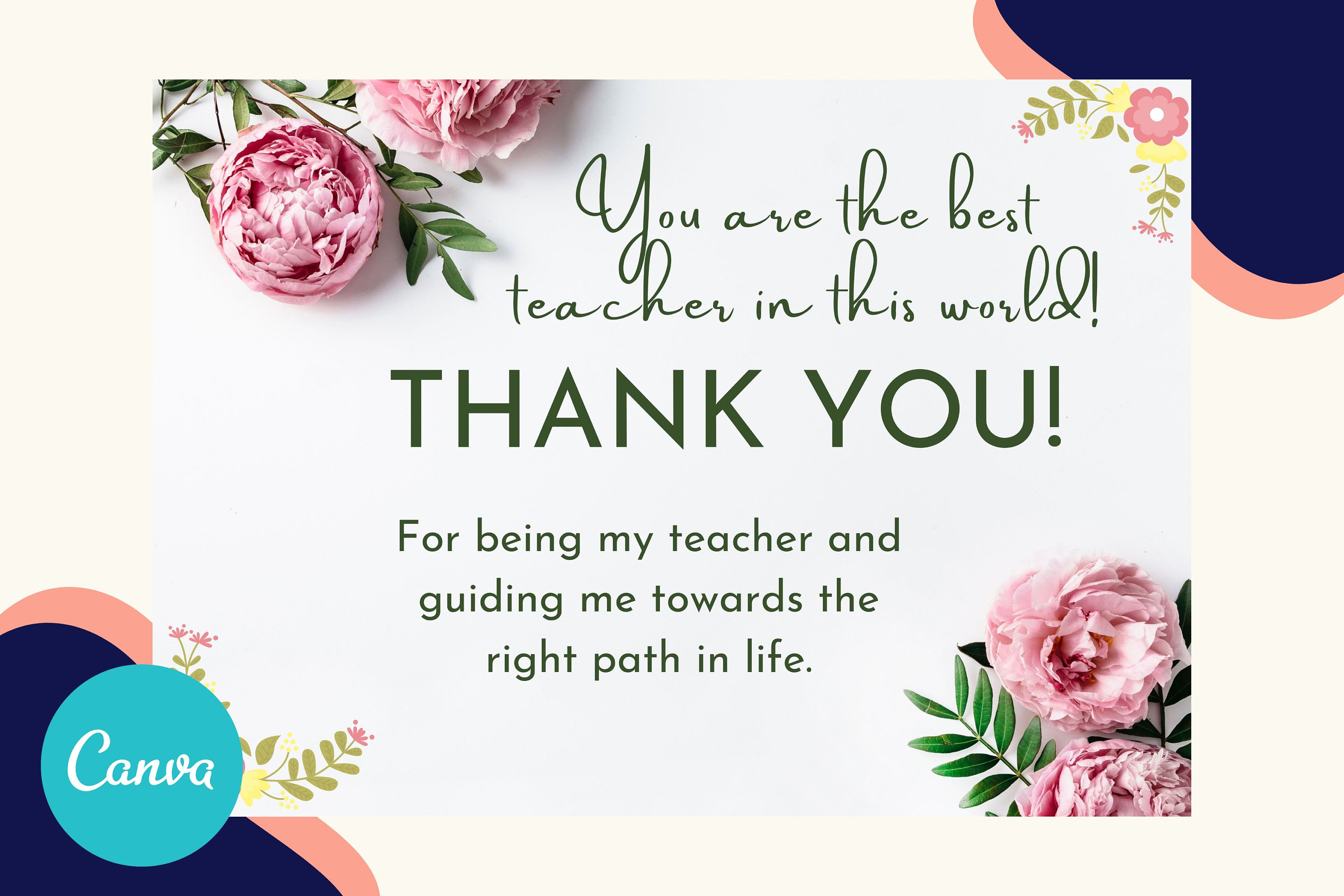 Teacher Appreciation Week, Thank You for Guiding Me Towards the Right ...